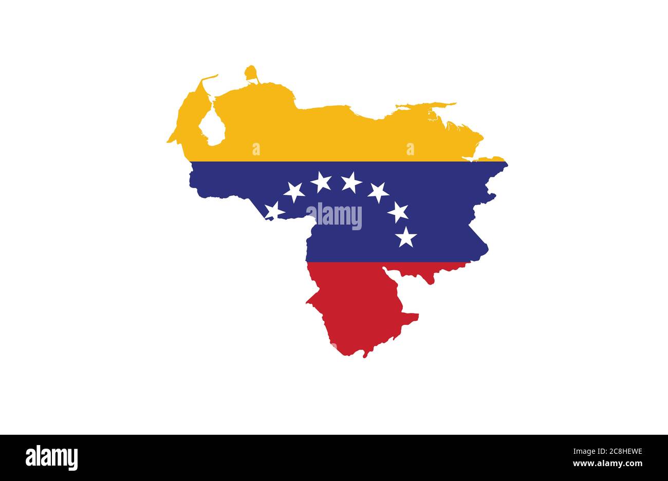 Venezuela map outline vector illustration Stock Vector Image & Art - Alamy