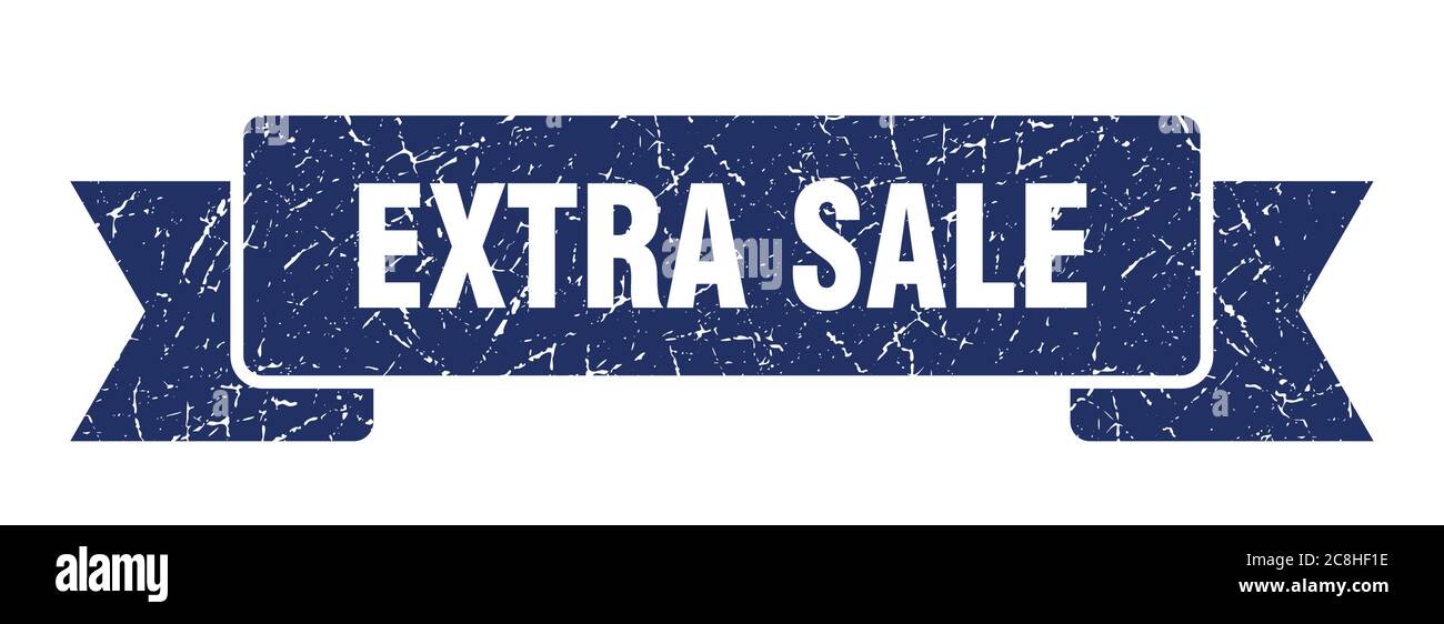 extra sale ribbon sign. extra sale vintage retro band Stock Vector ...