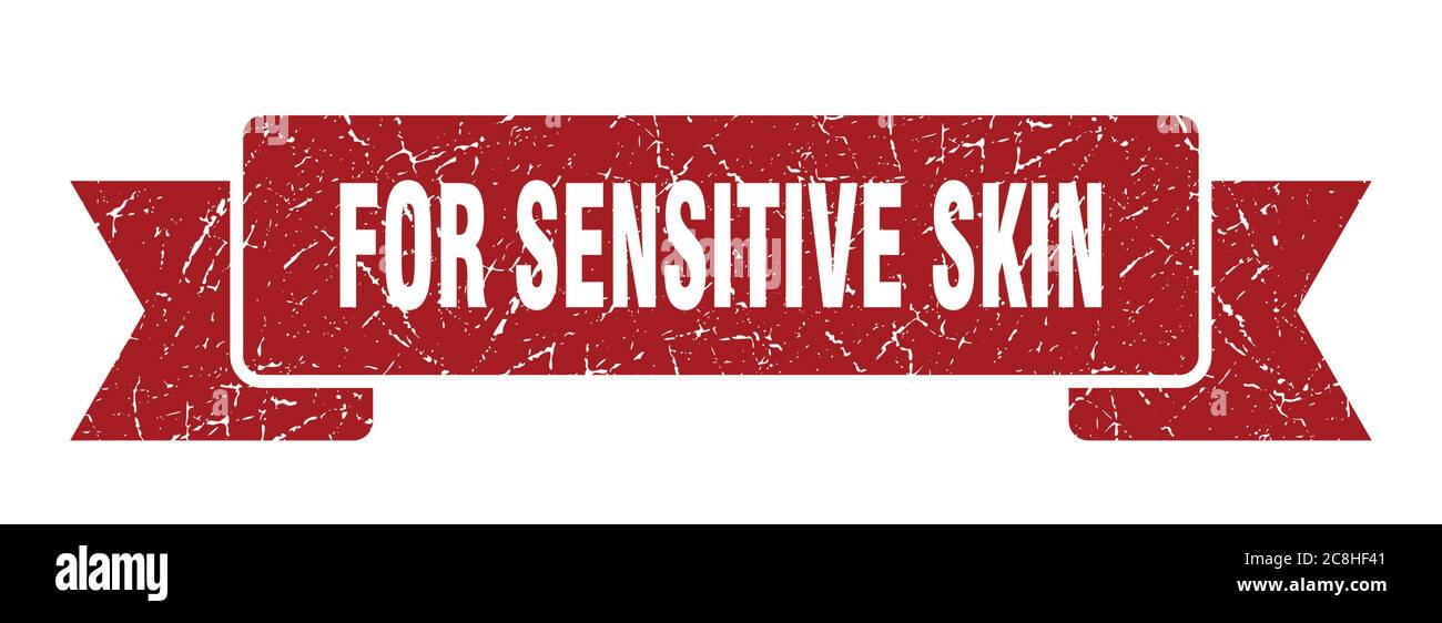 for sensitive skin ribbon sign. for sensitive skin vintage retro band ...