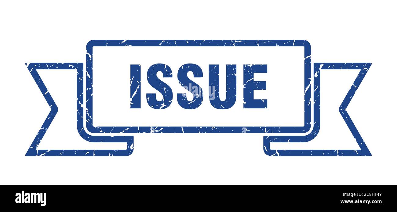 issue ribbon sign. issue vintage retro band Stock Vector Image & Art ...