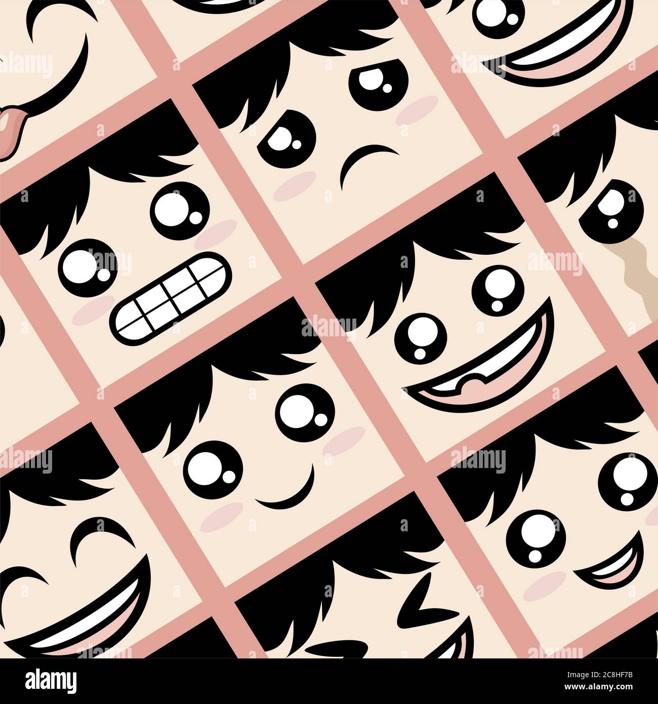 Composition faces Stock Vector Images - Alamy