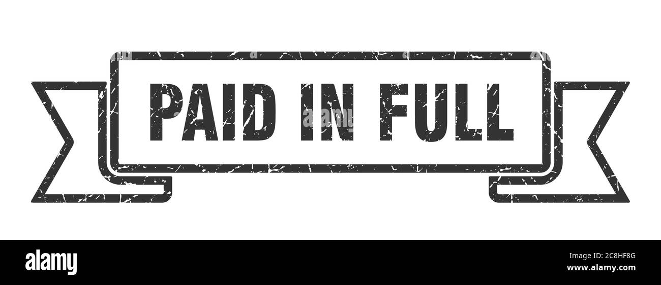 Paid in full stamp Black and White Stock Photos & Images - Alamy