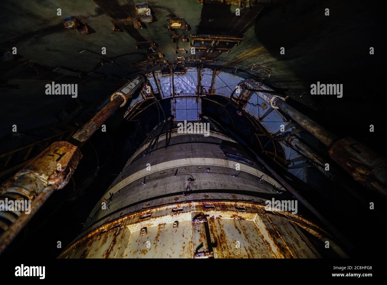 Abandoned unified missile underground command post mine type Stock ...