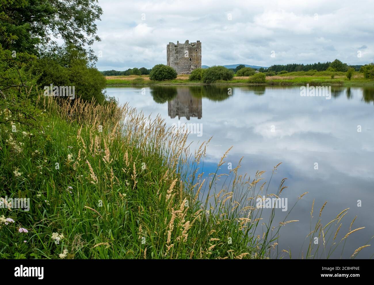 Threave Castle, stronghold of the Black Douglases built on an island in ...
