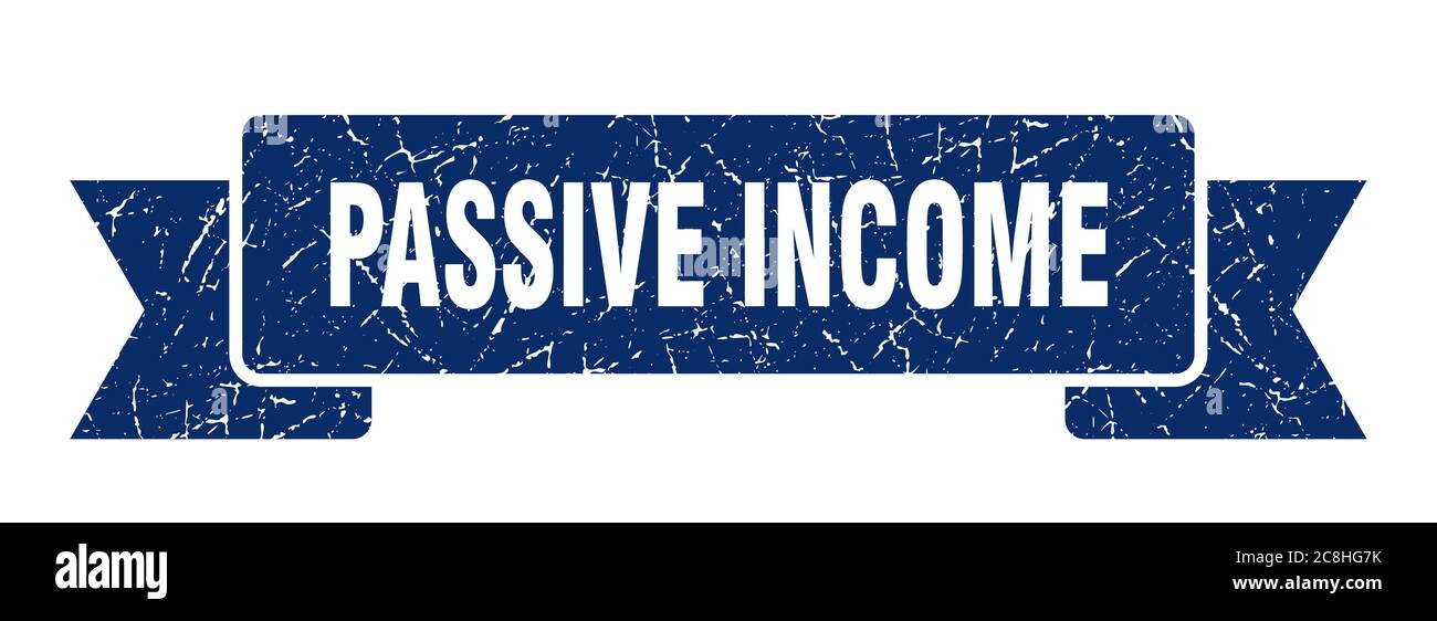passive income ribbon sign. passive income vintage retro band Stock ...