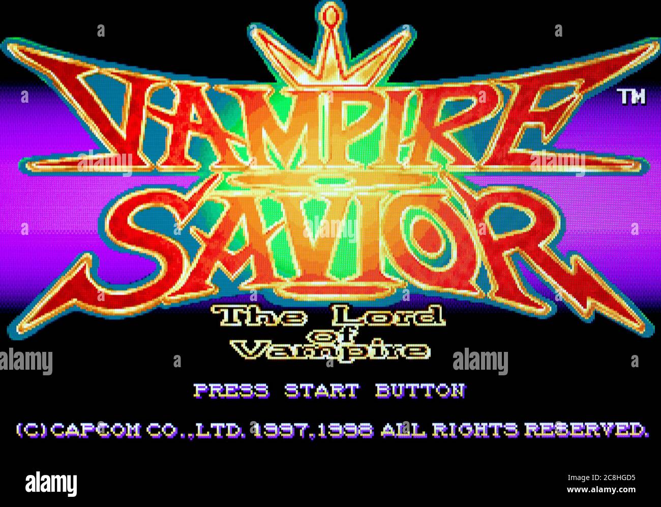 Vampire Savior - Sega Saturn Videogame - Editorial use only Stock Photo ...