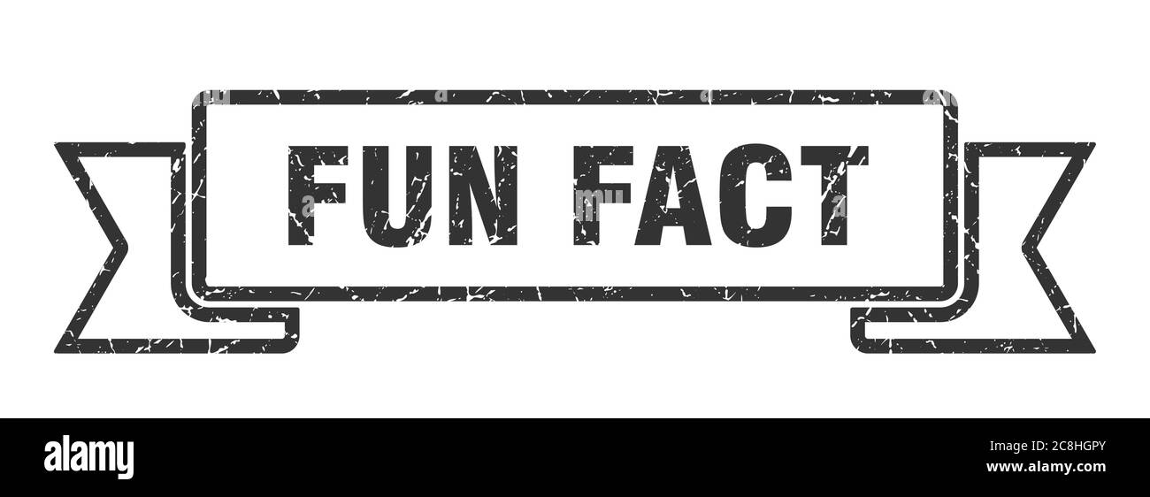 fun fact ribbon sign. fun fact vintage retro band Stock Vector Image ...