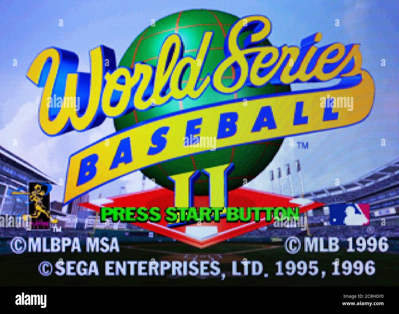 World Series Baseball II - Sega Saturn Videogame - Editorial use only ...