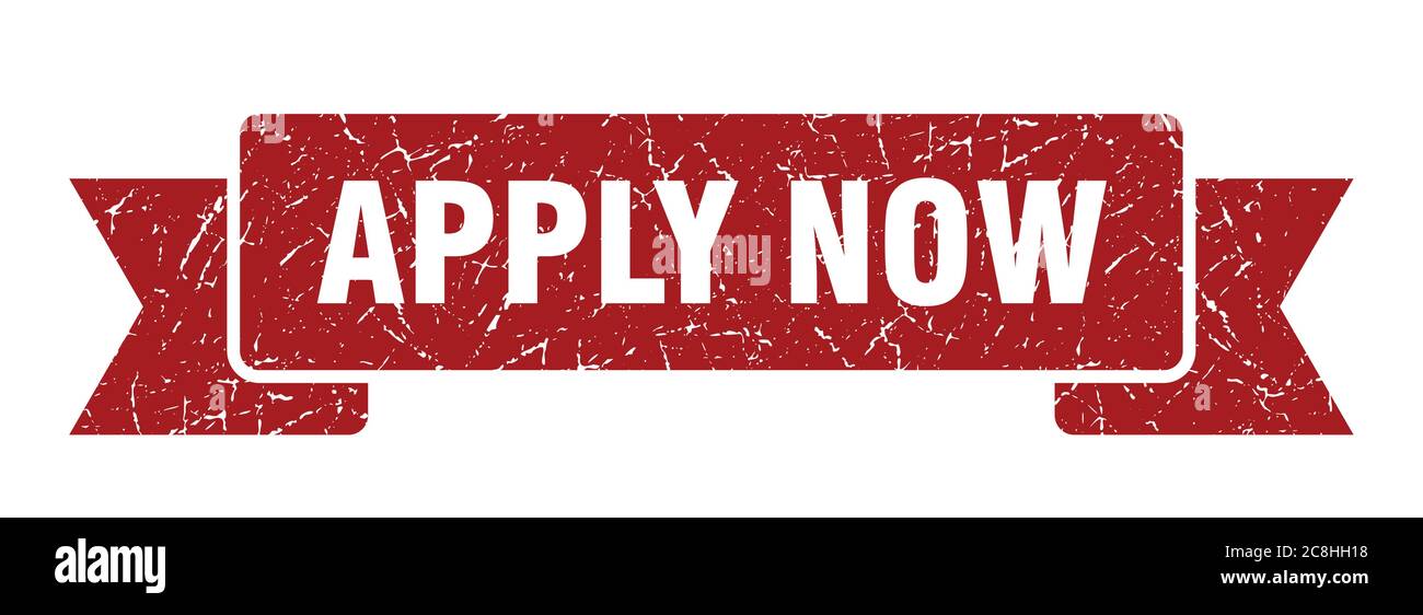 apply now ribbon sign. apply now vintage retro band Stock Vector Image ...