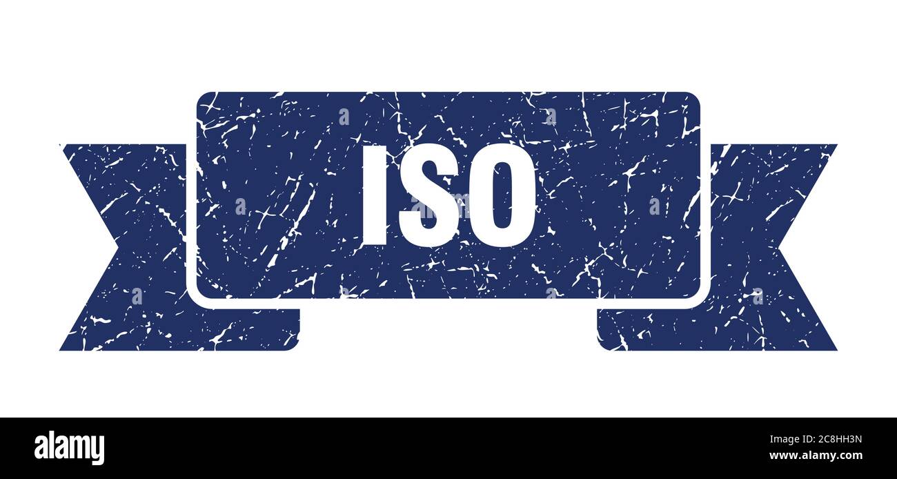 iso ribbon sign. iso vintage retro band Stock Vector Image & Art - Alamy