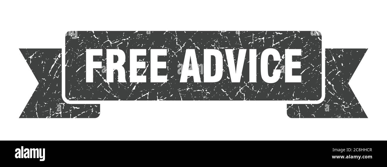 Free advice ribbon label hi-res stock photography and images - Alamy