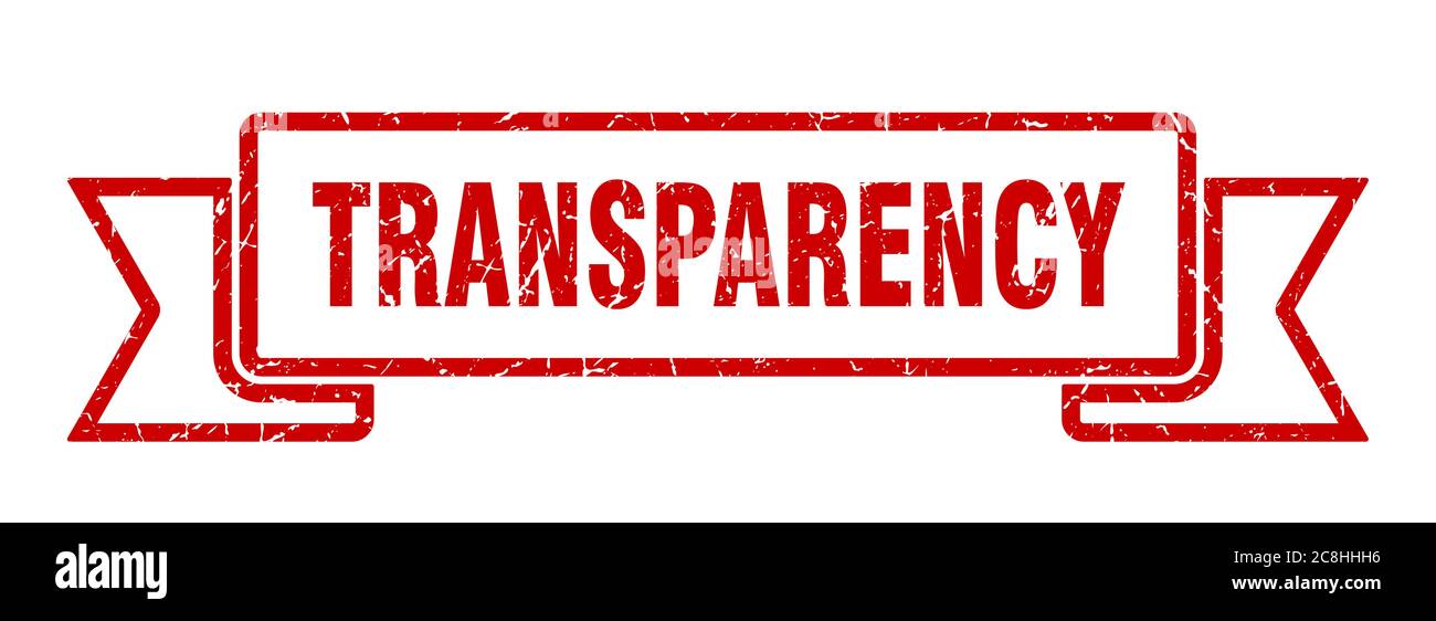 transparency ribbon sign. transparency vintage retro band Stock Vector ...