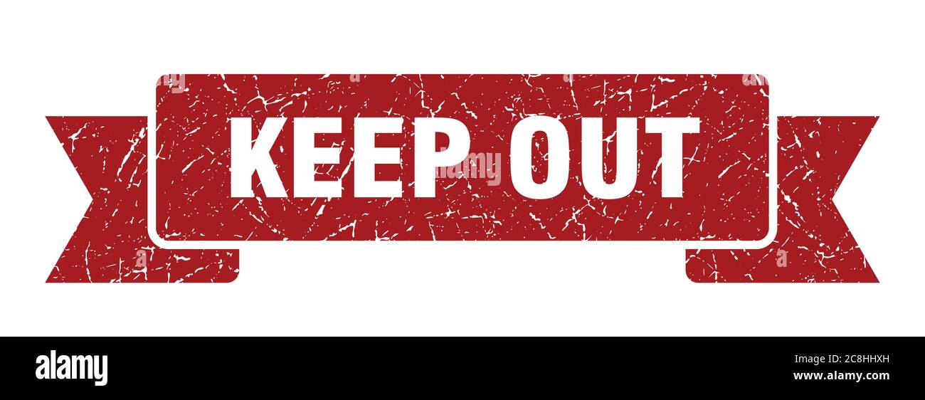 Keep out sign retro hi-res stock photography and images - Alamy