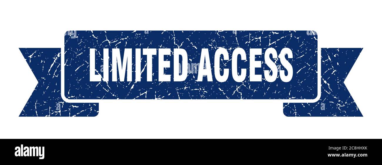 Limited access ribbon label Stock Vector Images - Alamy