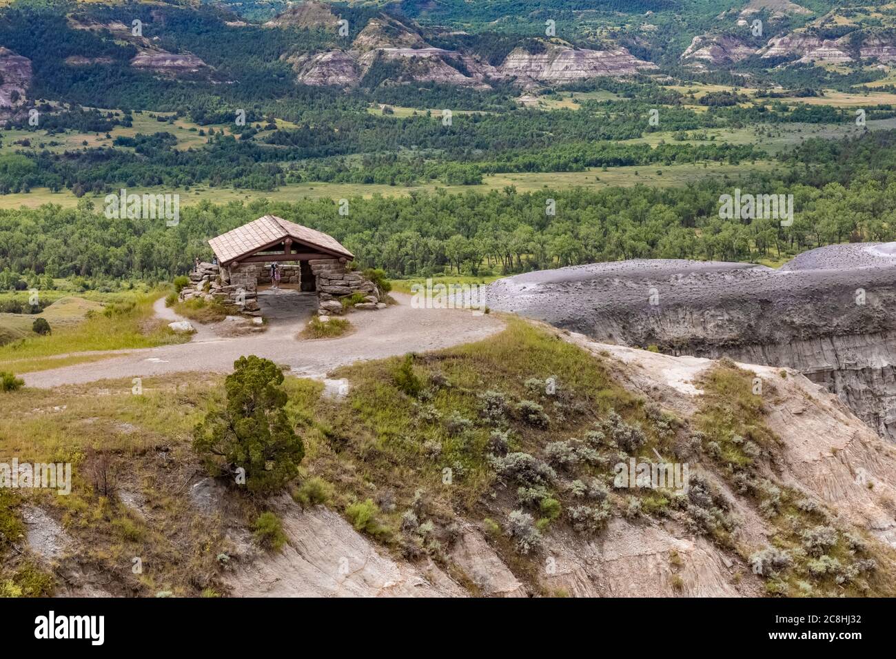 River Bend Overlook, built by the CCC in the 1930s, in Theodore ...