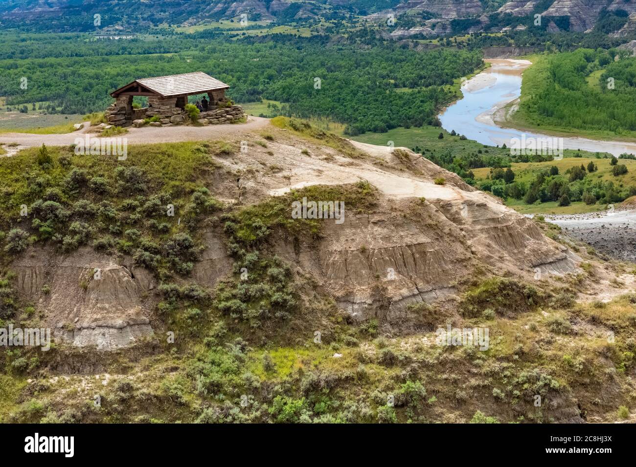 River Bend Overlook, built by the CCC in the 1930s, in Theodore ...