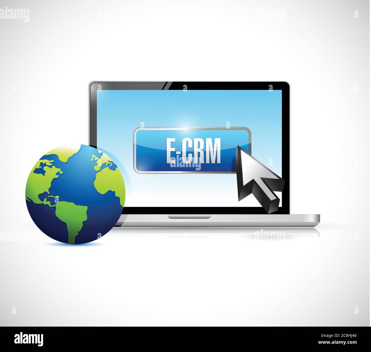 Crm background Stock Vector Images - Alamy