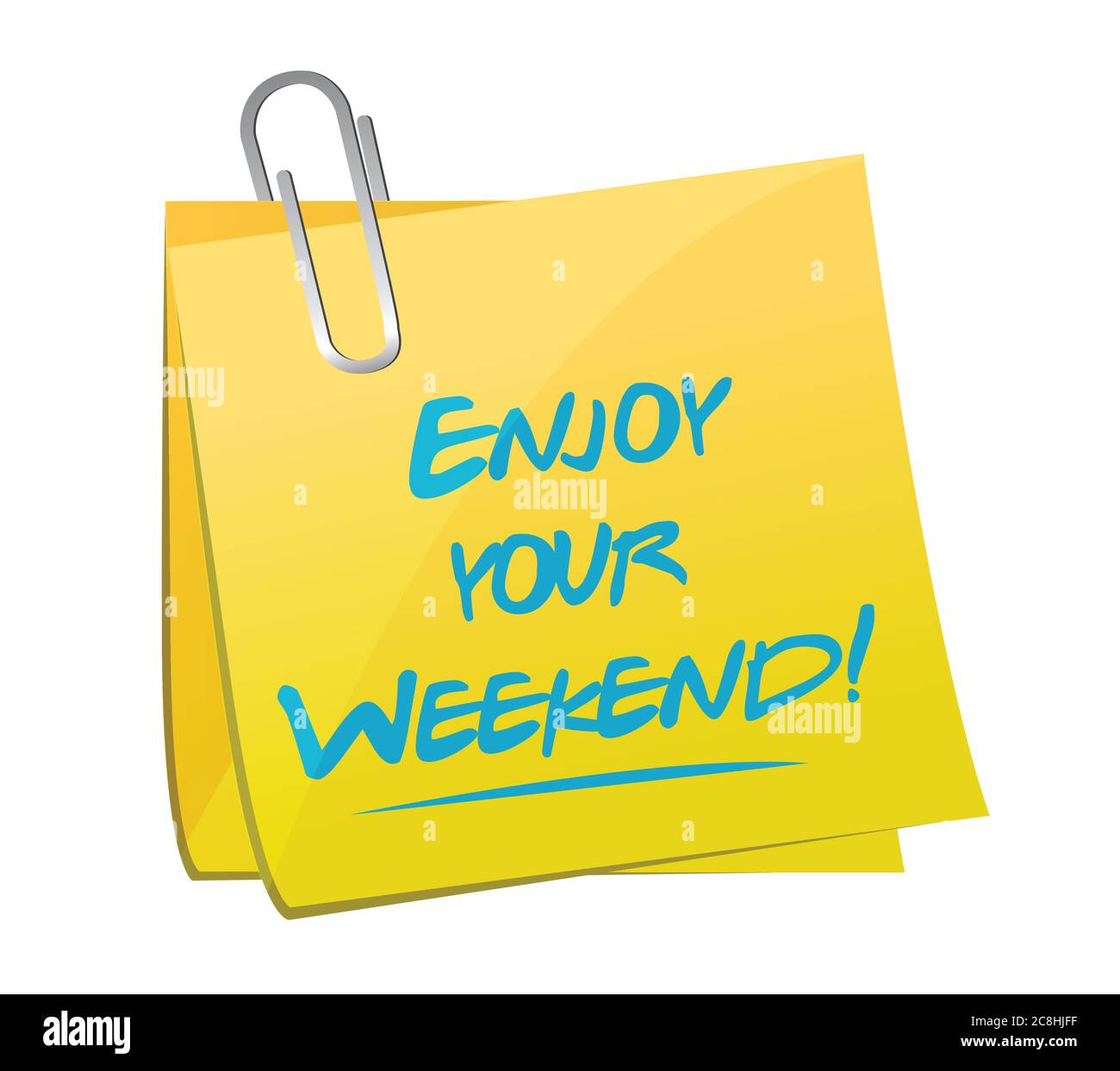 Enjoy your weekend Stock Vector Images - Alamy