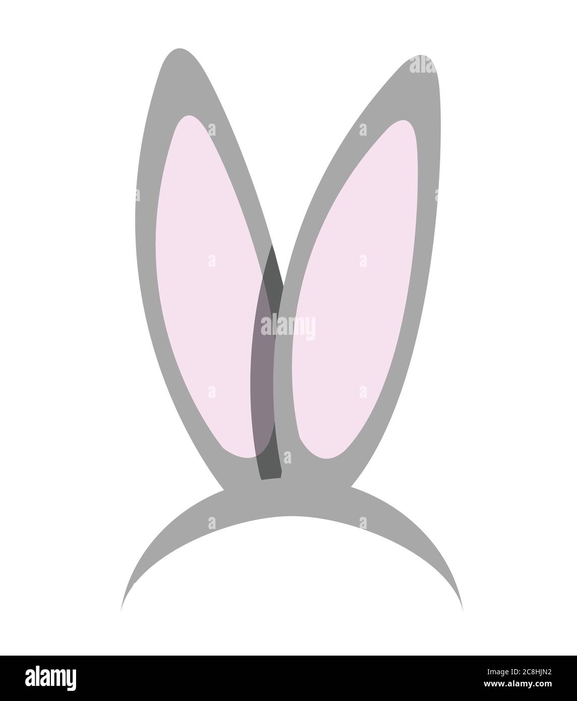 Rabbit ears illustration design over a white background Stock Vector ...