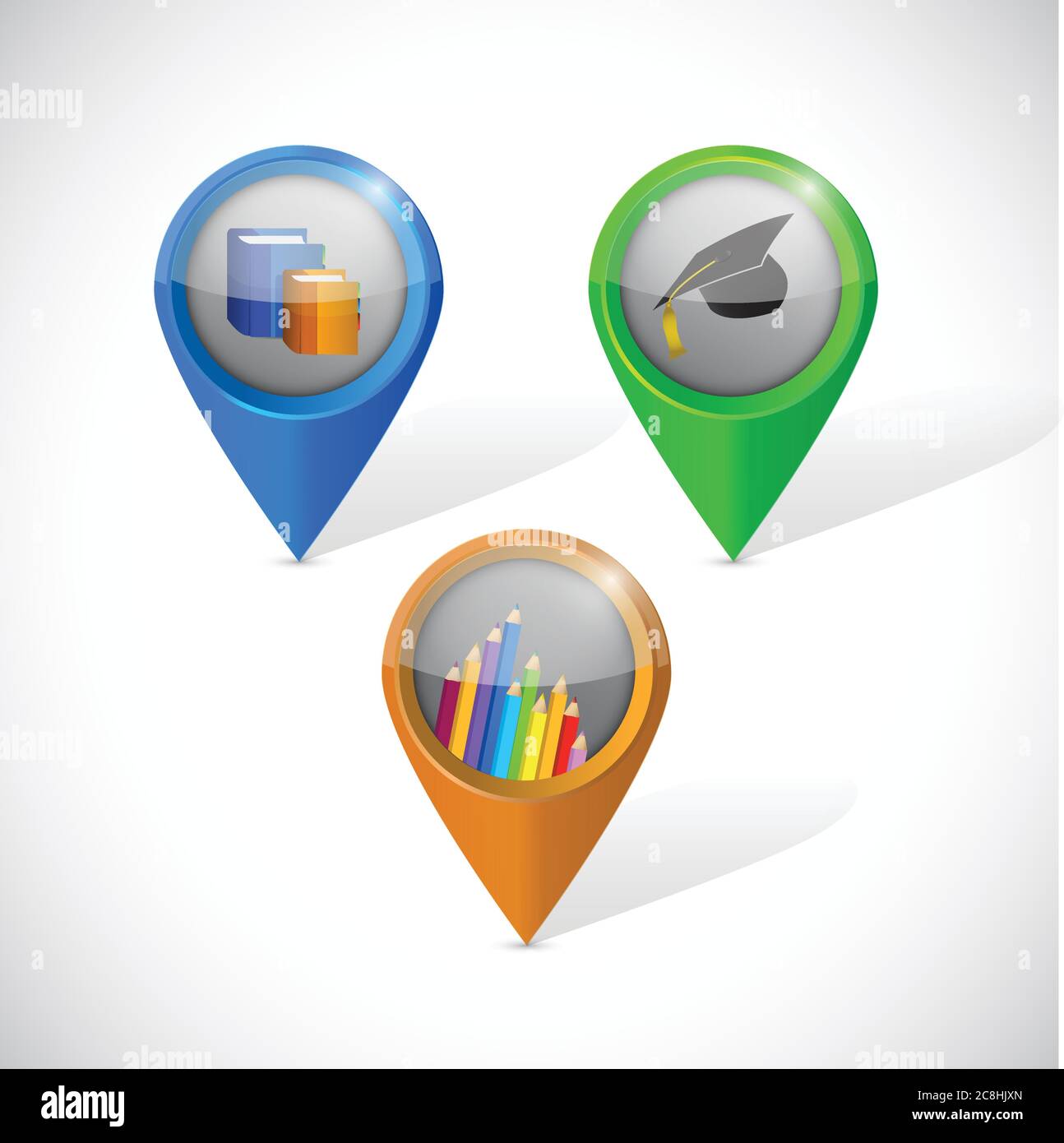 Study road map Stock Vector Images - Alamy