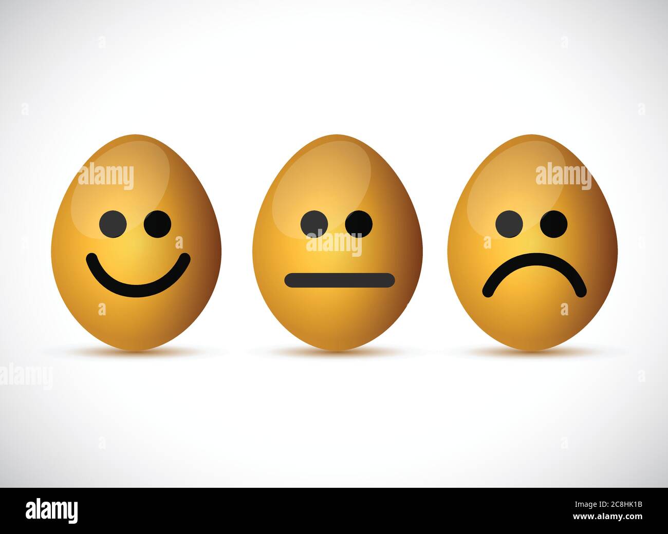 Set of egg faces illustration design over a white background Stock ...