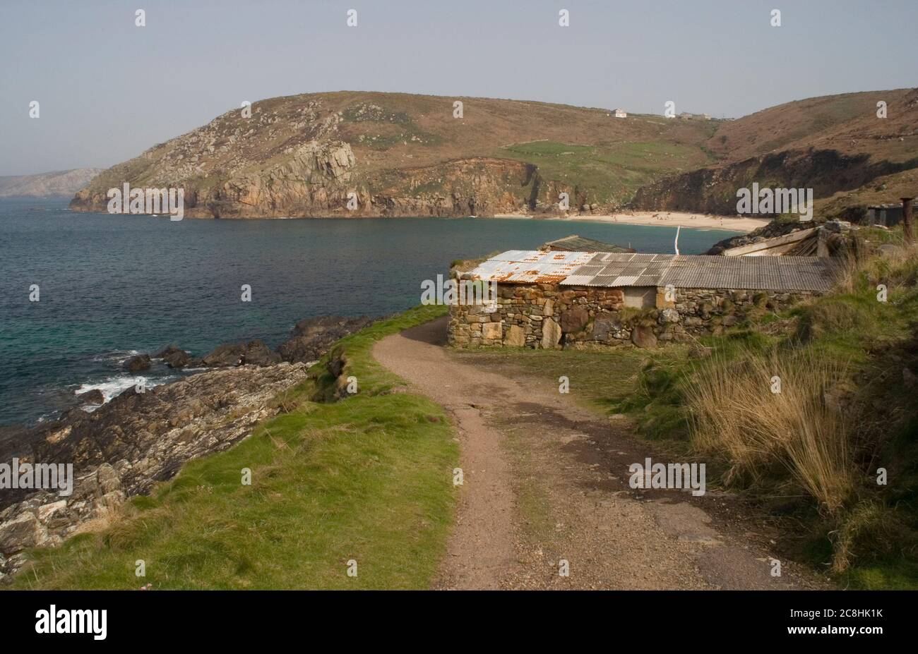 Portheras Cove, Cornwall Stock Photo - Alamy