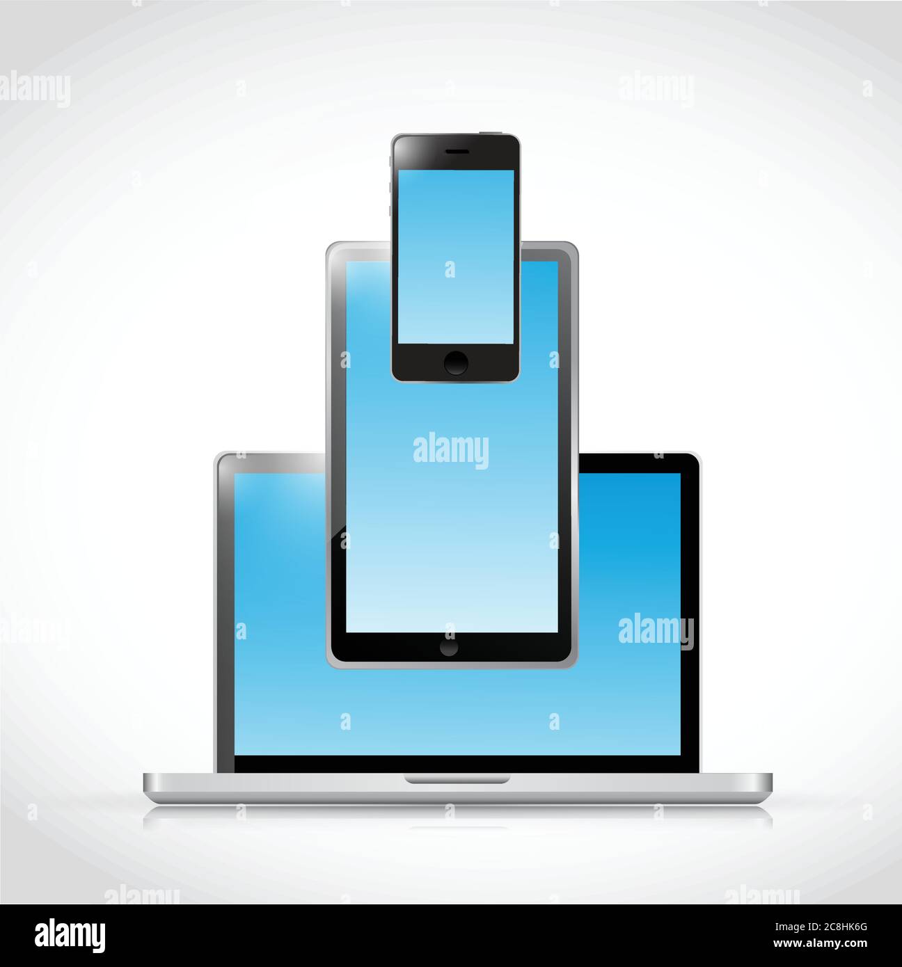 Electronics tower illustration design over a white background Stock ...