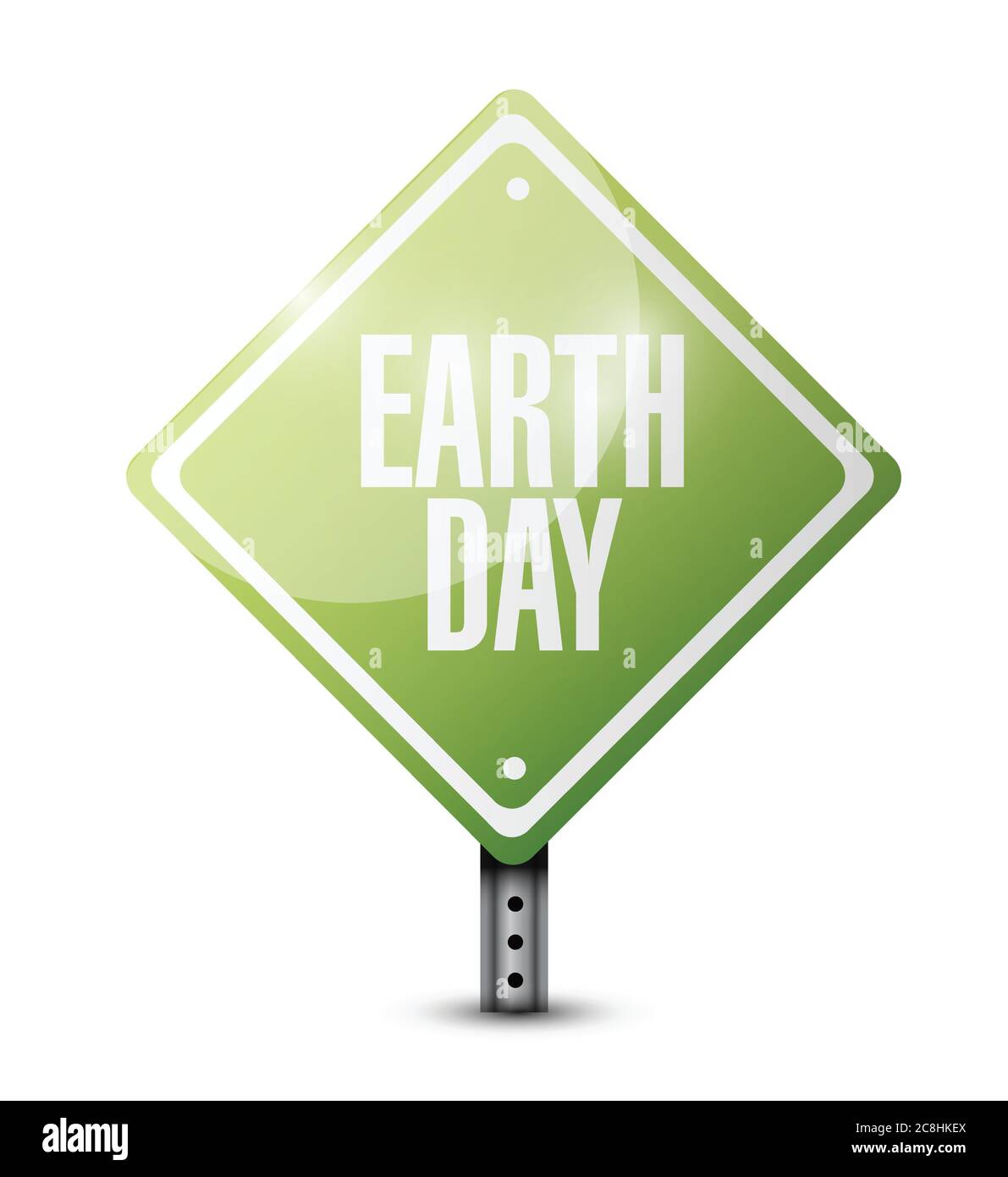 Earth day sign illustration design over a white background Stock Vector ...