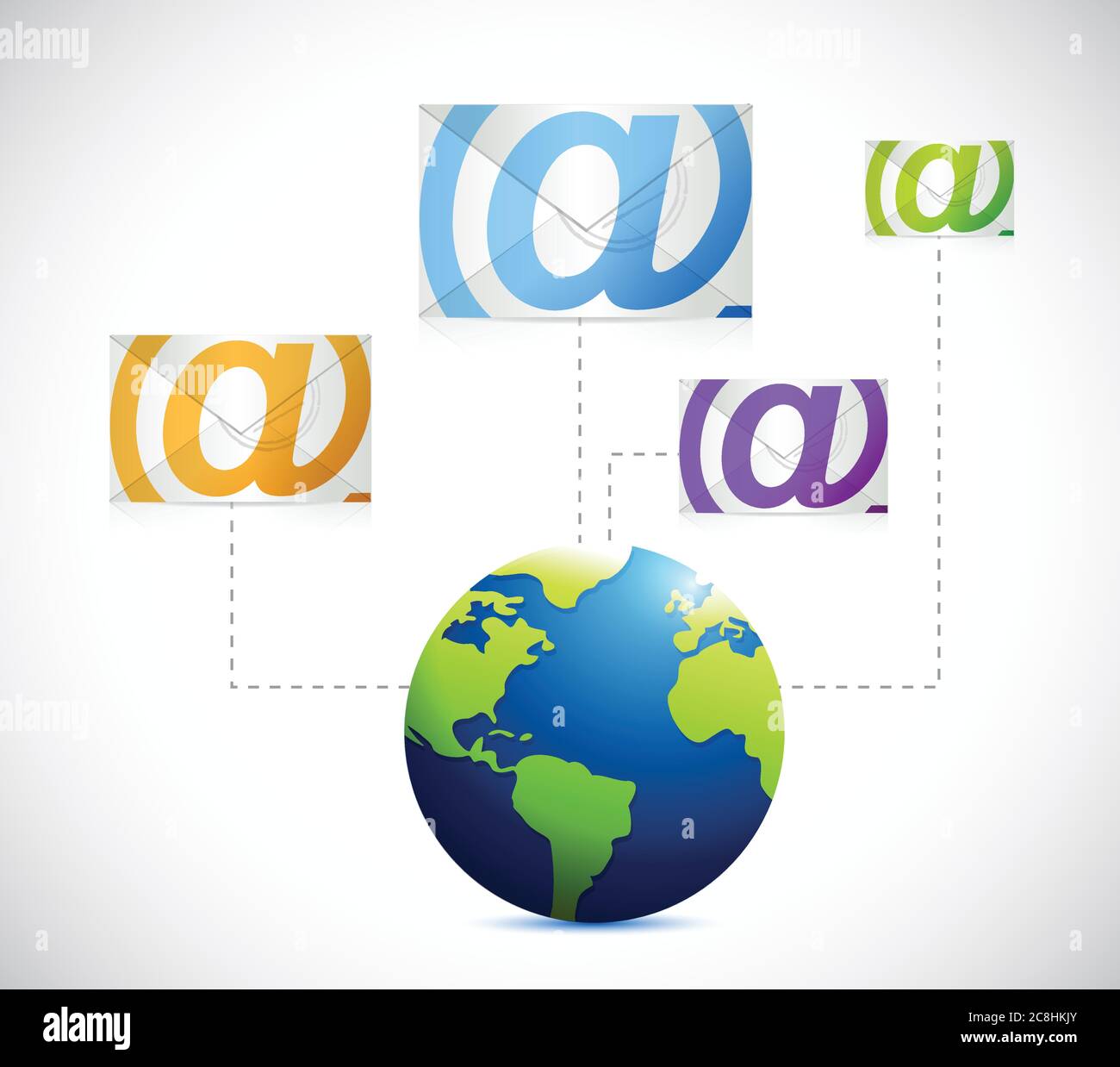 Contact us planet Stock Vector Images - Alamy