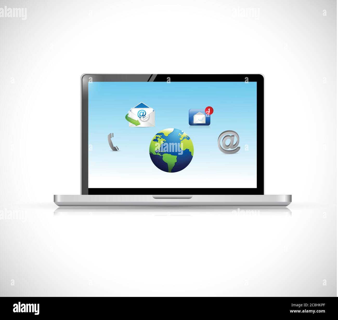 Laptop image clipart Stock Vector Images - Alamy