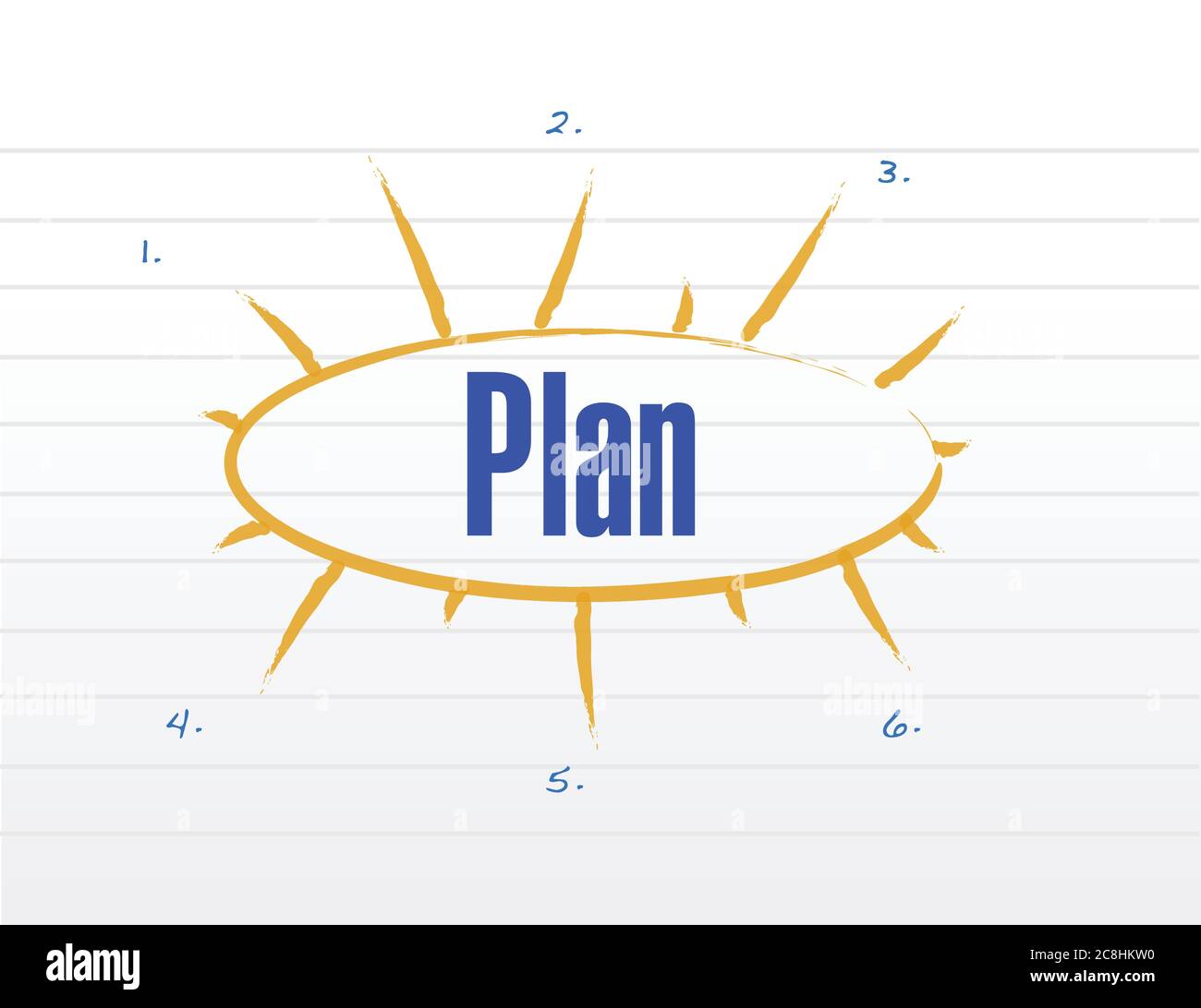 Plan model illustration design over a white background Stock Vector ...