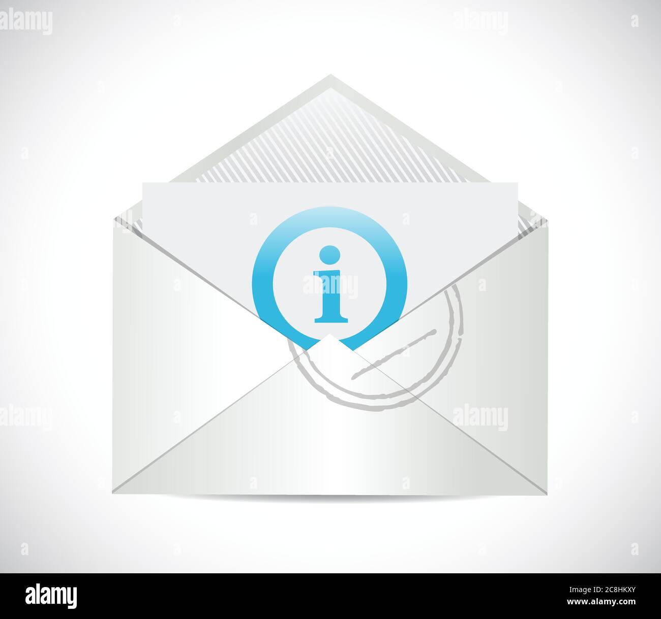Info. information email illustration design over a white background ...