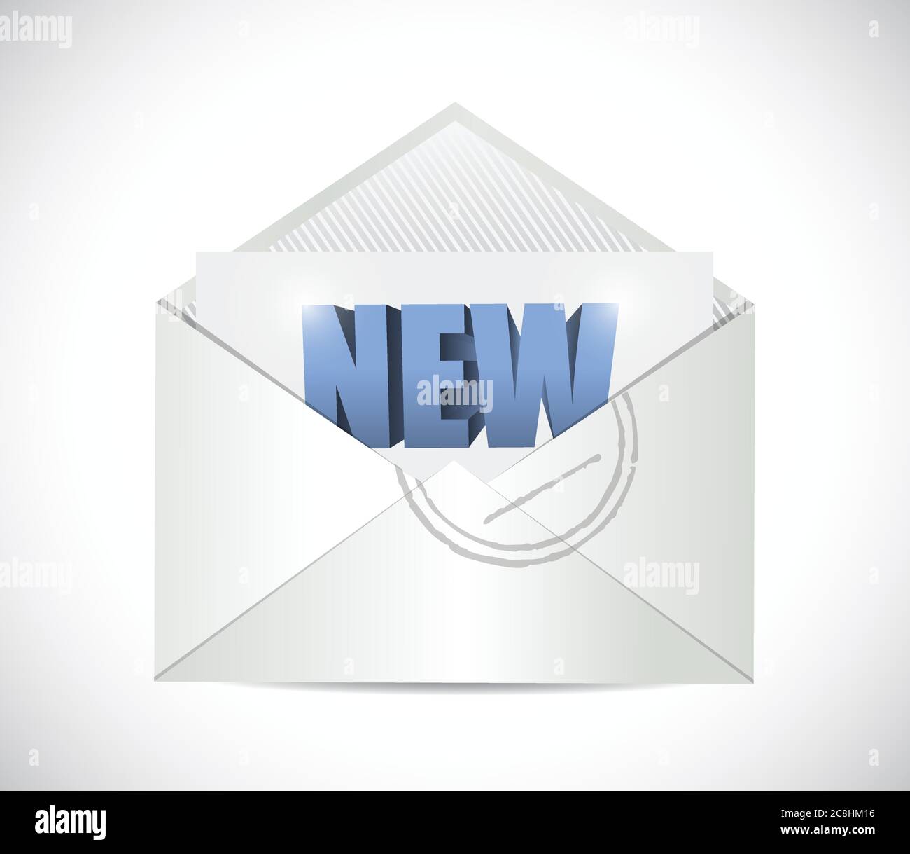 New email illustration design over a white background Stock Vector ...