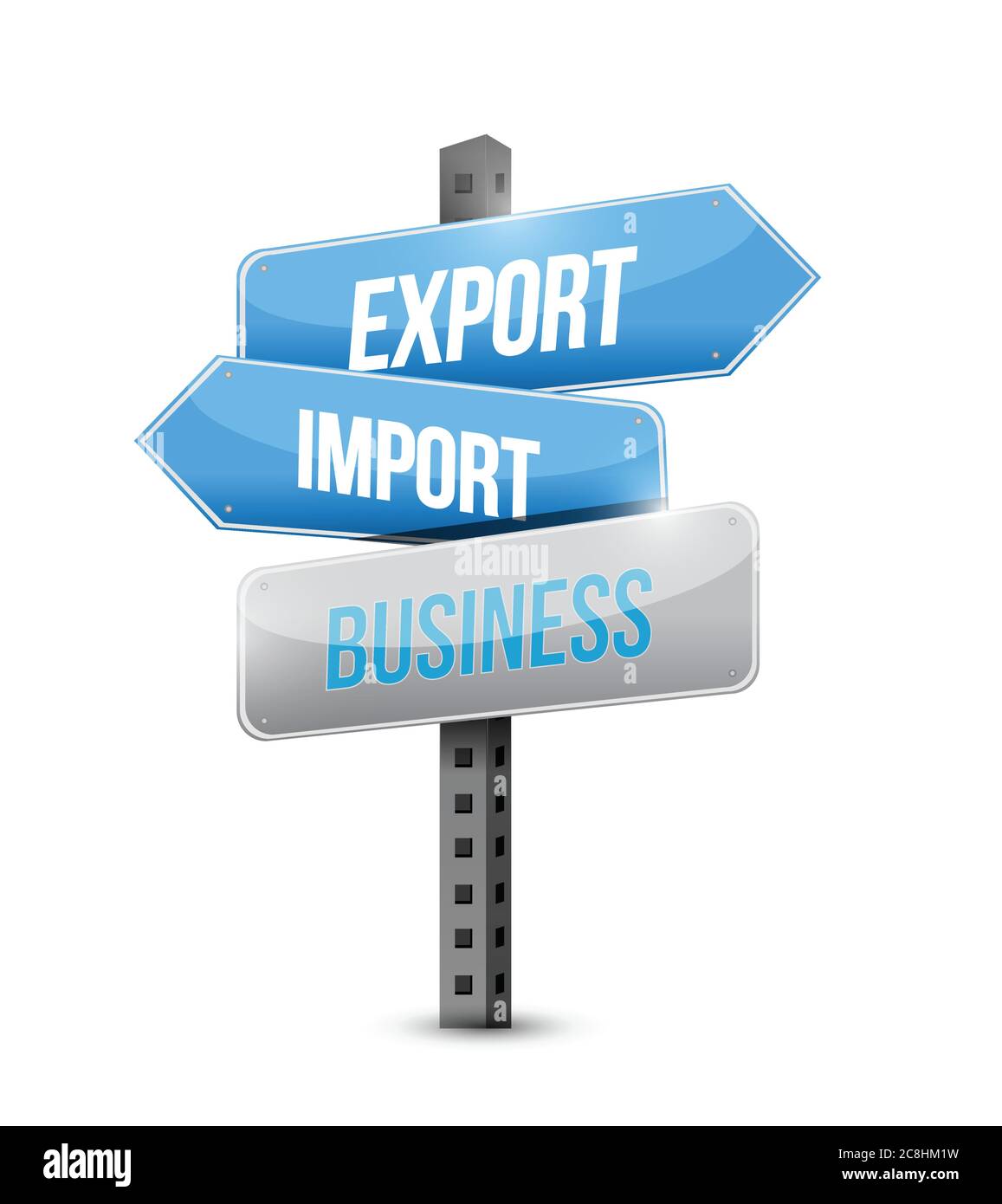Export import business sign illustration design over a white background ...