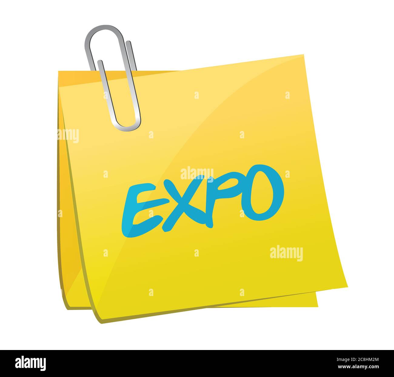 Expo message post illustration design over a white background Stock ...