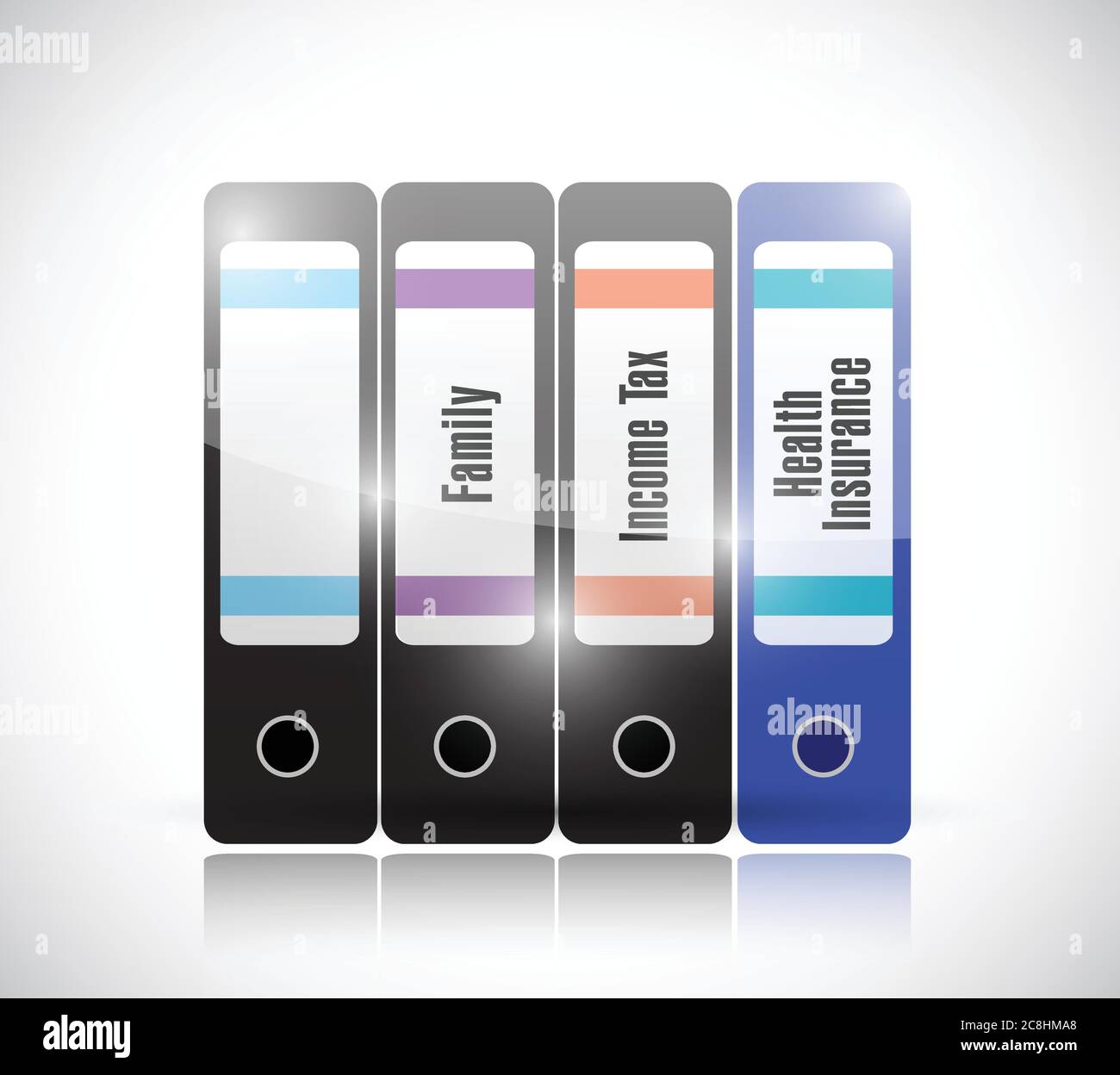 Important folders illustration design over a white background Stock ...