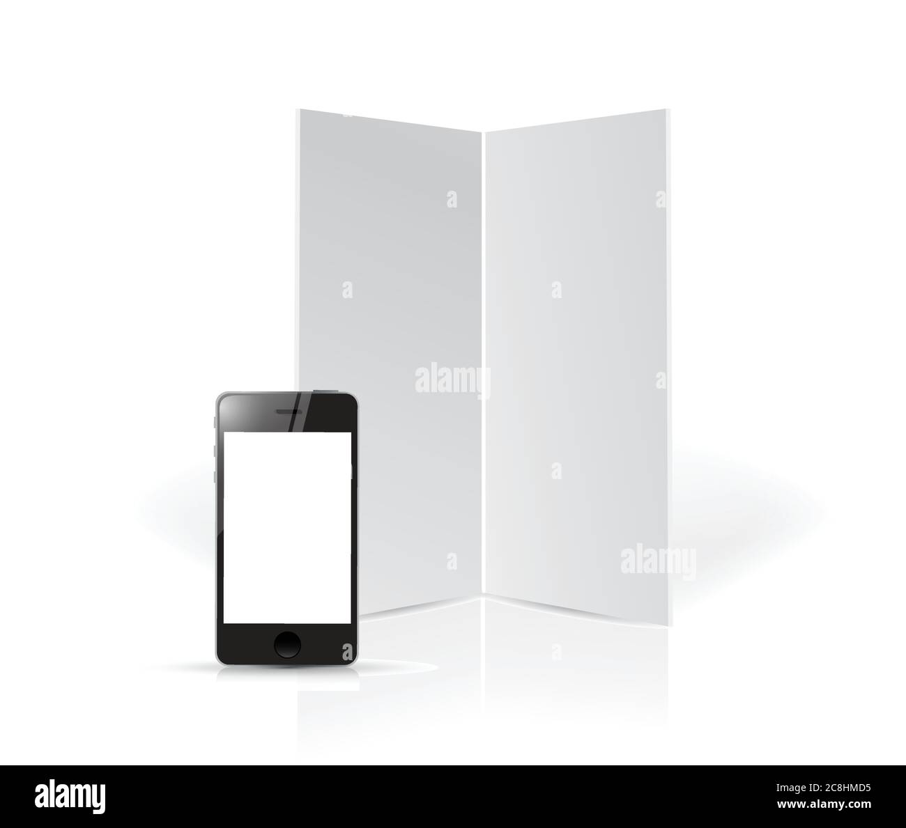 Board and phone templates illustration design over a white background ...