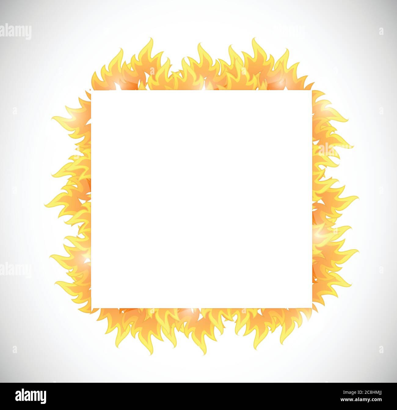 Fire banner illustration design over a white background Stock Vector ...