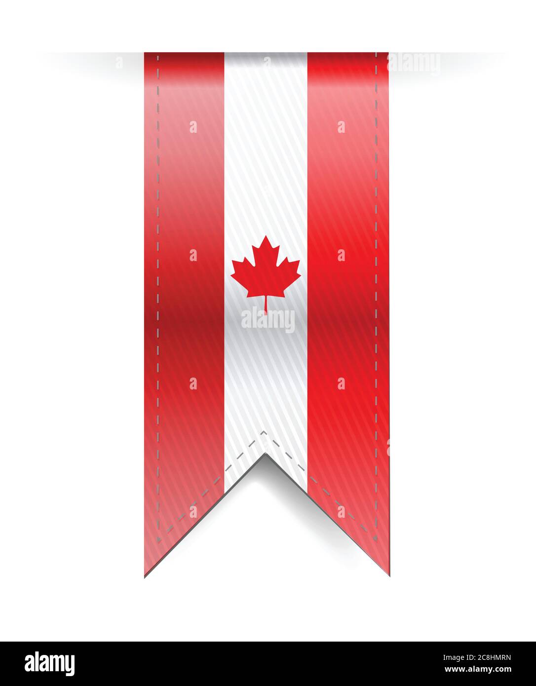 Canada flag banner illustration design over a white background Stock ...