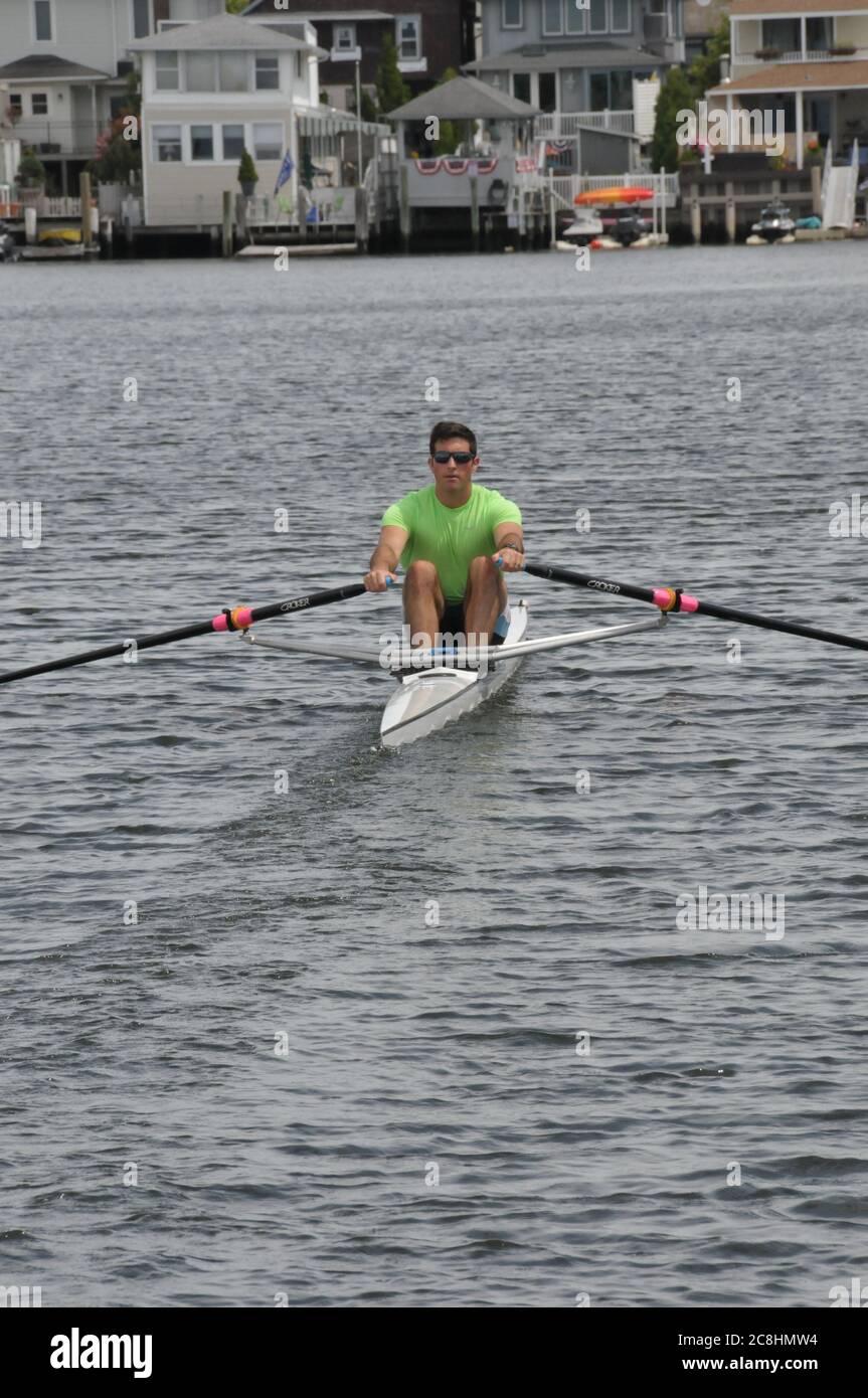 Scull sculling boat hi-res stock photography and images - Alamy