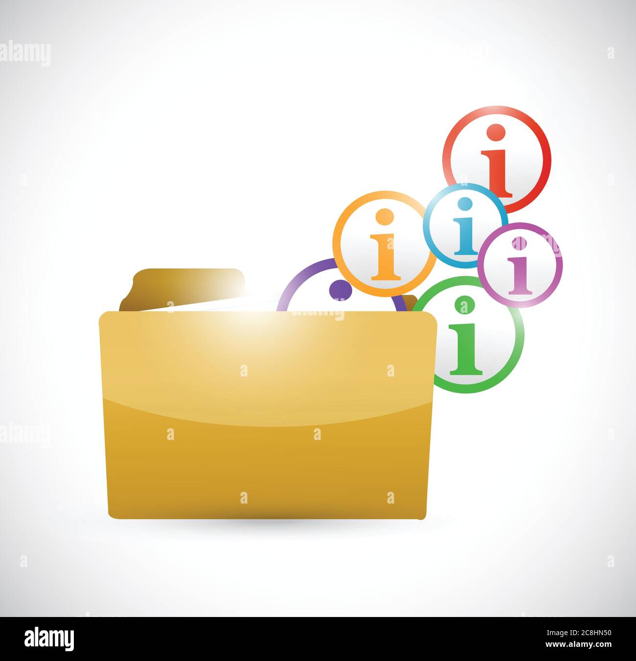 Information folder illustration design over a white background Stock ...