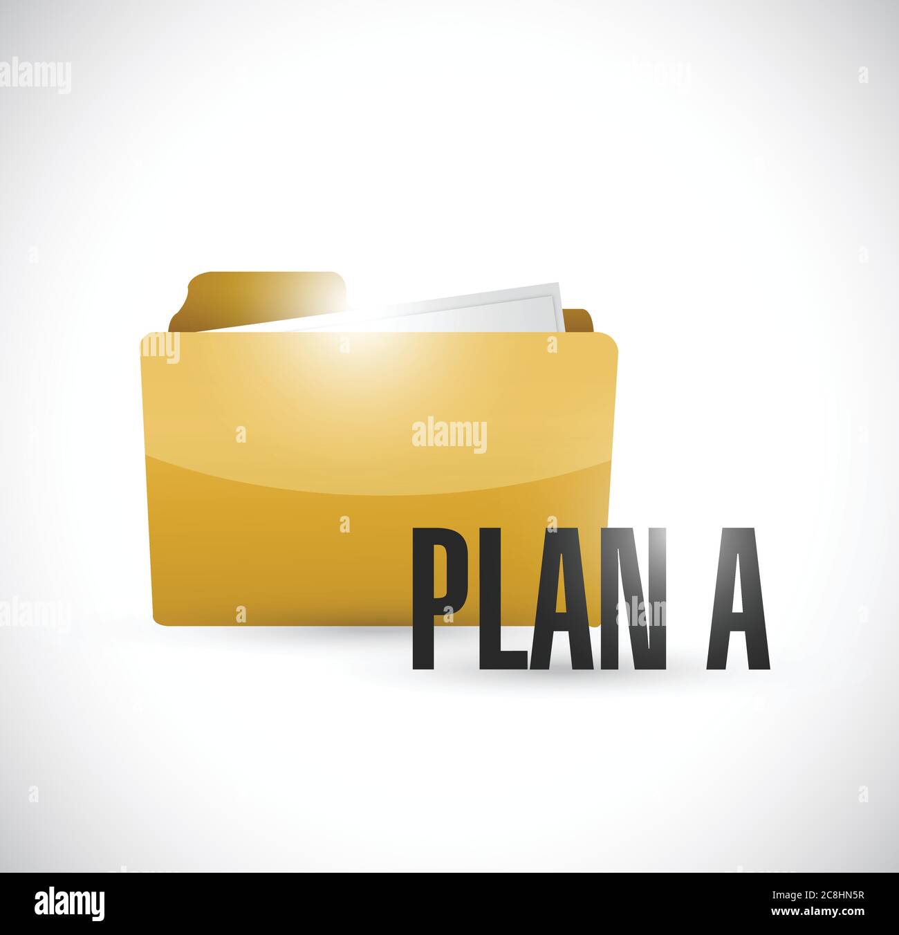 Plan a folder illustration design over a white background Stock Vector ...