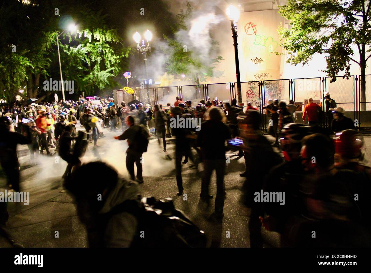 Portland, Oregon, USA. 24th July, 2020. The Portland Protests had ...