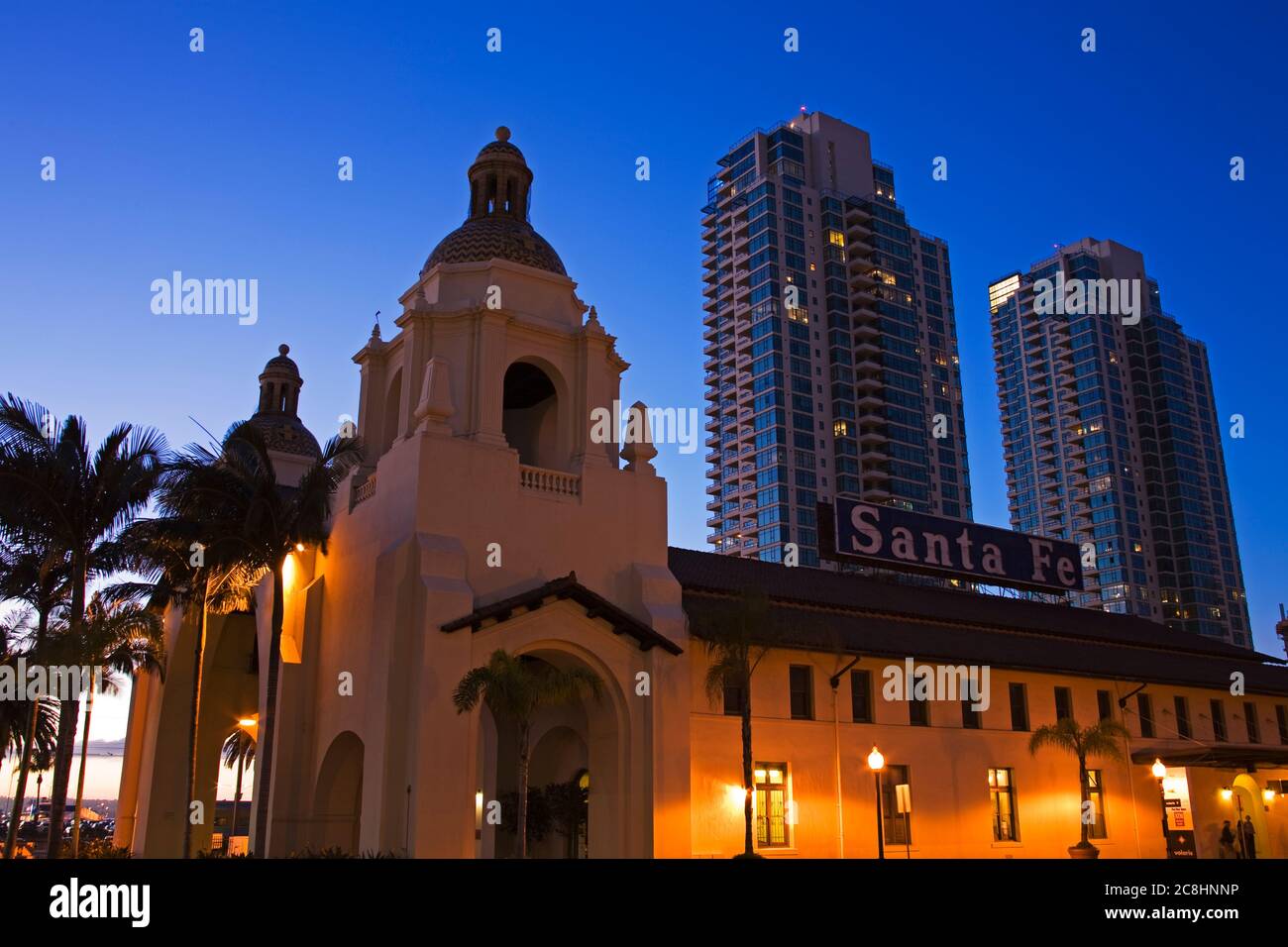 Santa Fe Rail Depot, San Diego, California, USA Stock Photo - Alamy