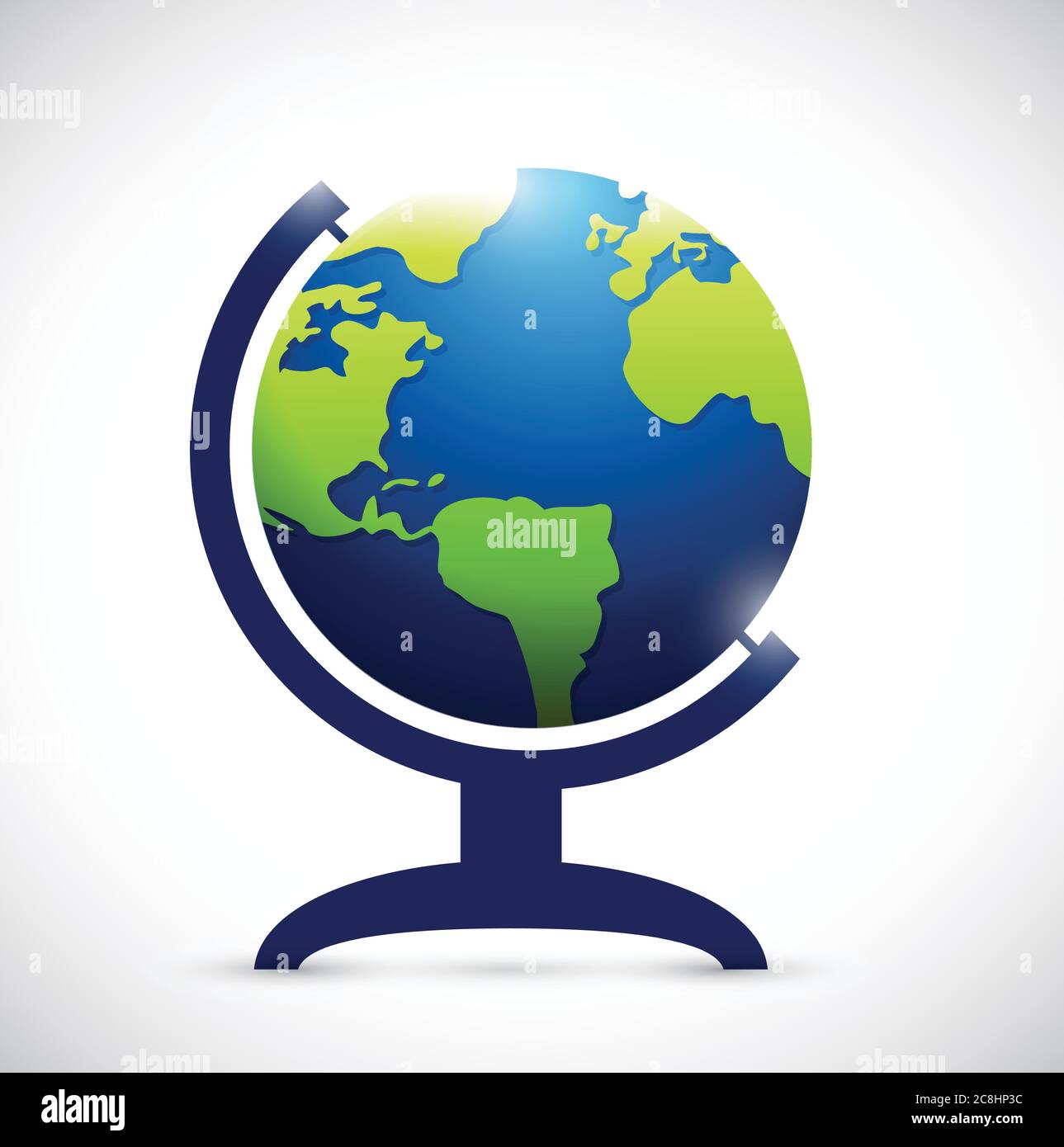 Rotating atlas illustration design over a white background Stock Vector ...