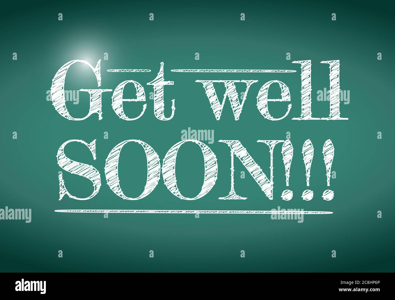 Get well soon message illustration design over a chalkboard Stock ...