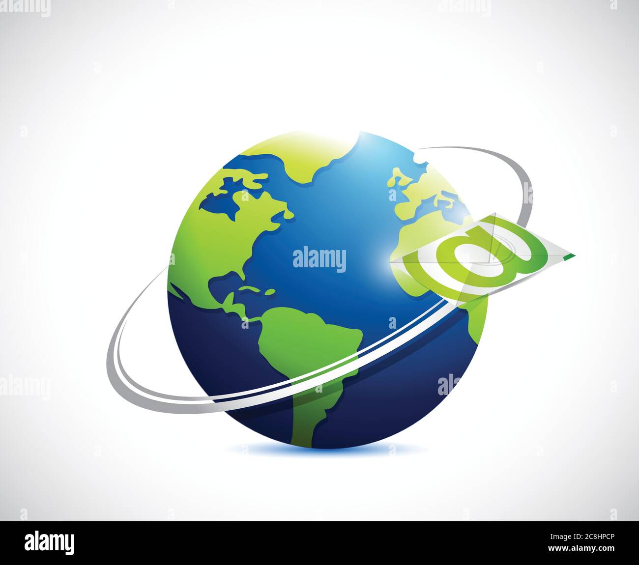 Contact us mail envelope illustration design over a white background ...