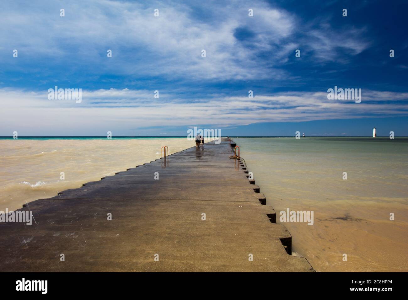 Lake Michigan at Elberta, Michigan Stock Photo - Alamy