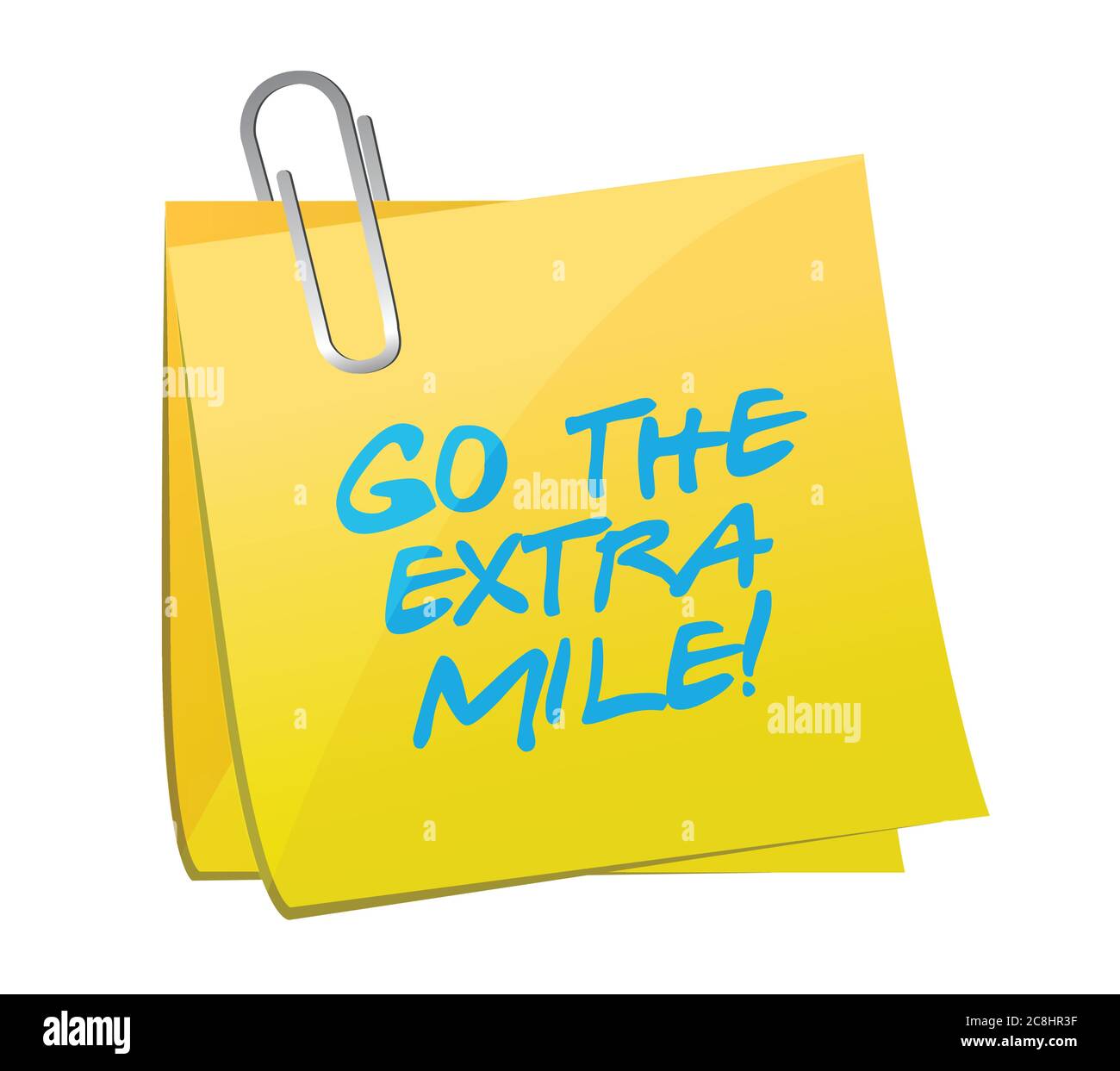 Go the extra mile post illustration design over a white background ...