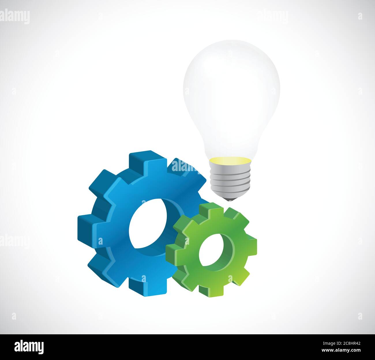 Great business ideas concept illustration design over a white ...